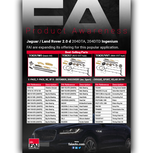 Product Awareness - PA0106 - Jaguar / Land Rover 2.0d 204DTA, 204DTD ...